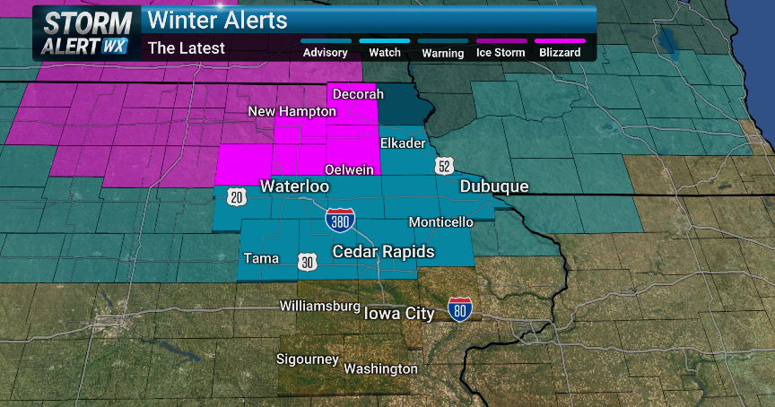 Major Winter Storm Brings Snow, Ice Potential, and Whiteout Conditions ...