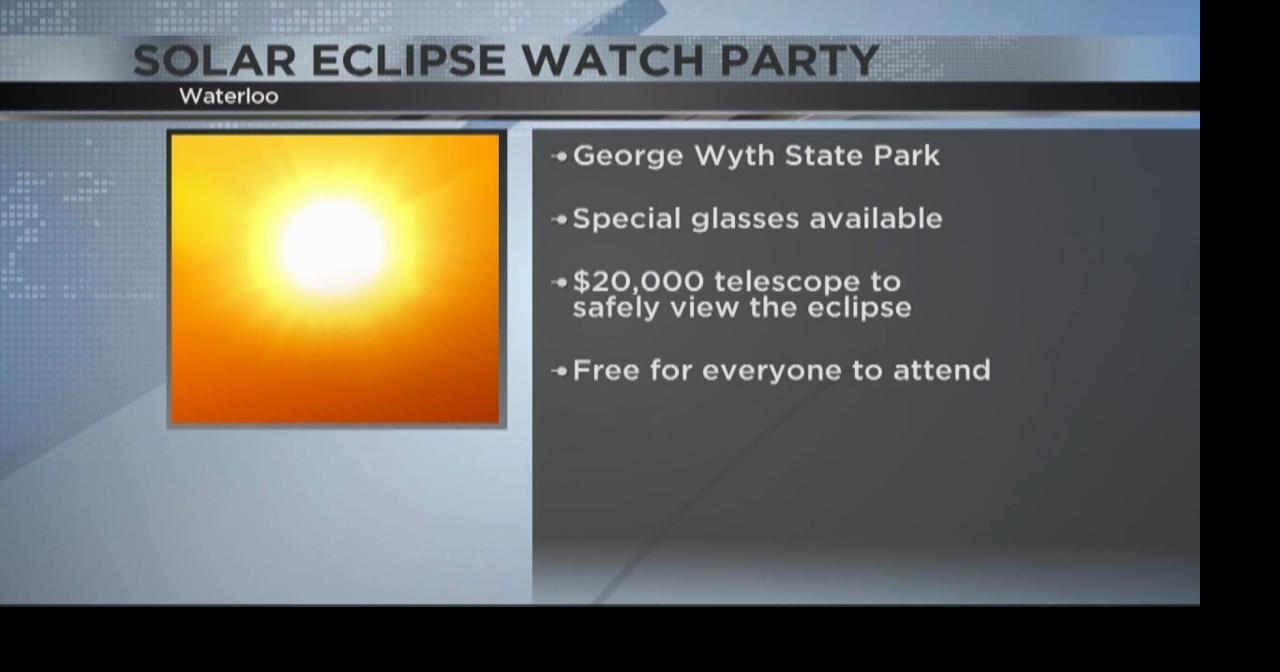 Solar Eclipse watch parties being held in Eastern Iowa | Video | kwwl.com