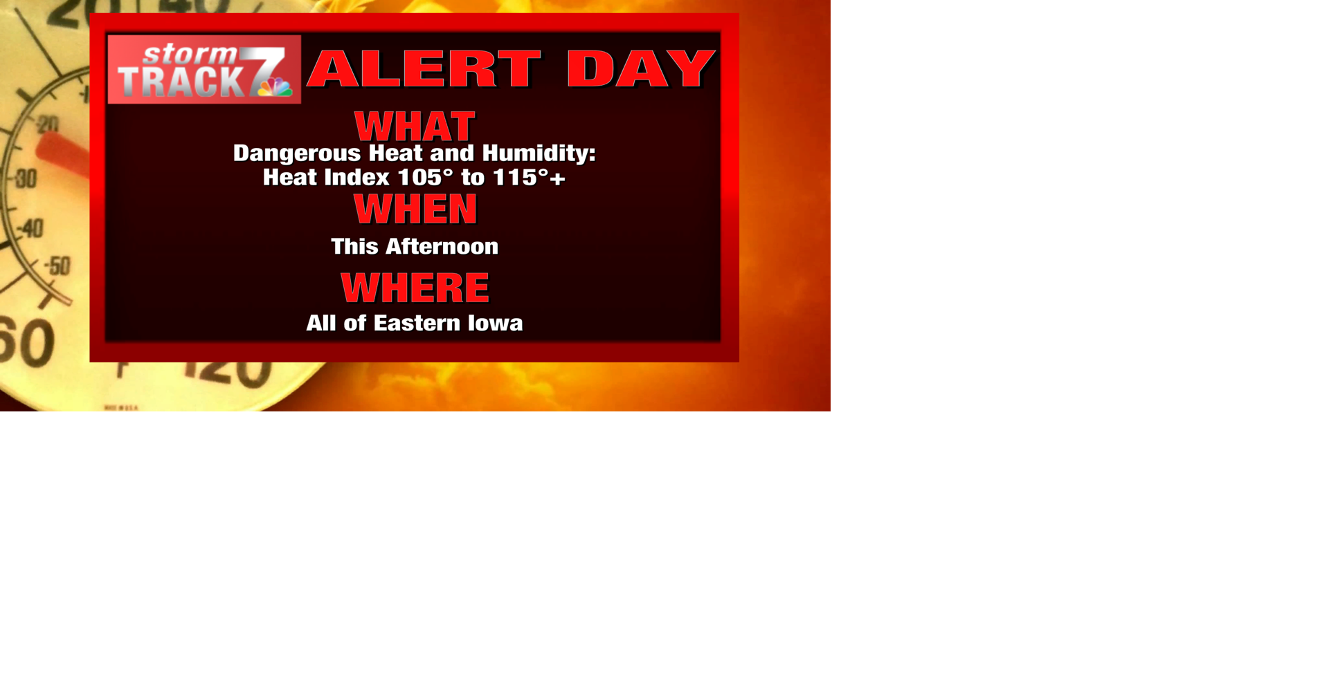 TRACKING: RED ALERT DAY today for the peak of the heat wave | Top ...