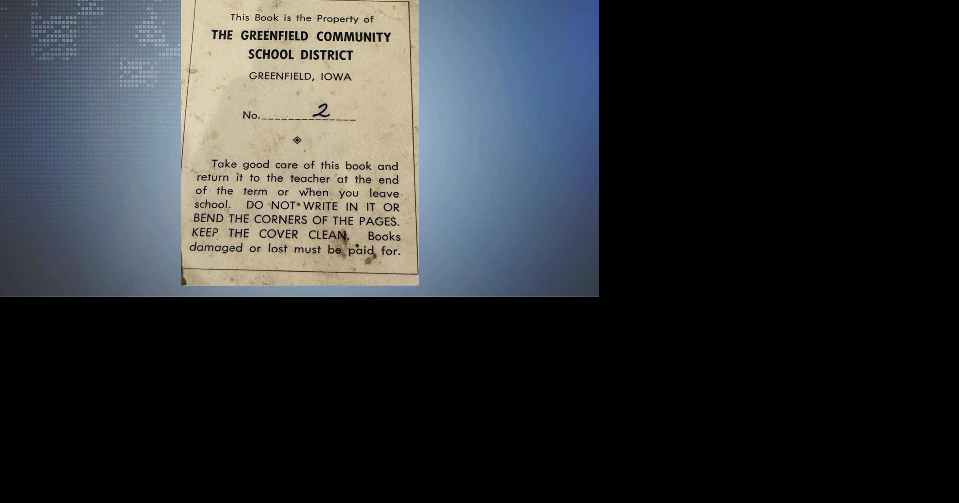 Greenfield book page found in Ames | News | kwwl.com