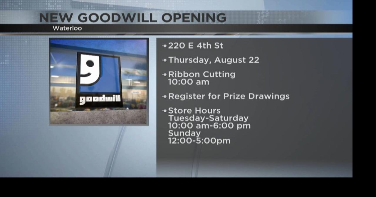 New Goodwill store opening in Waterloo on Thursday | Video | kwwl.com