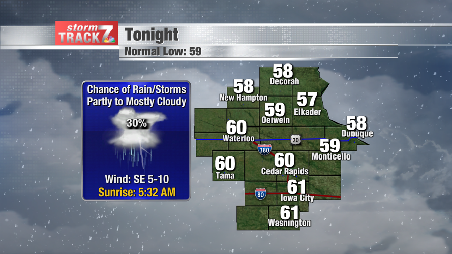 TRACKING: Some rain possible tonight through tomorrow; pleasant on ...