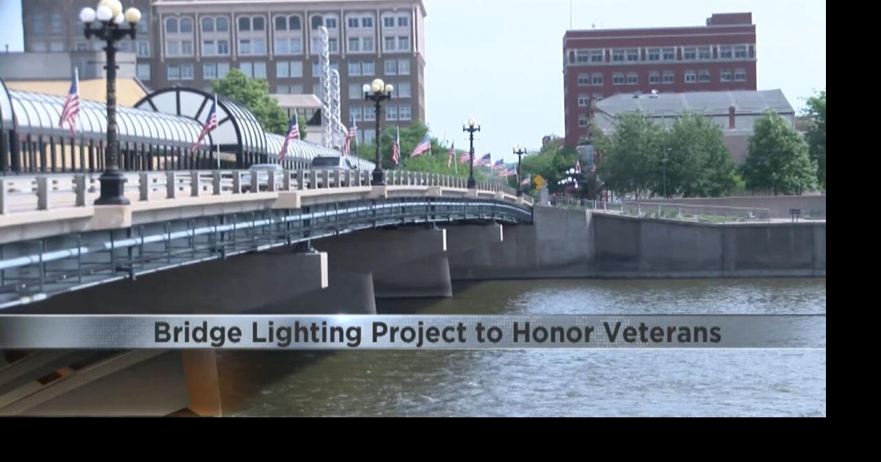 Waterloo 4th Street bridge lighting project is complete and celebration ...