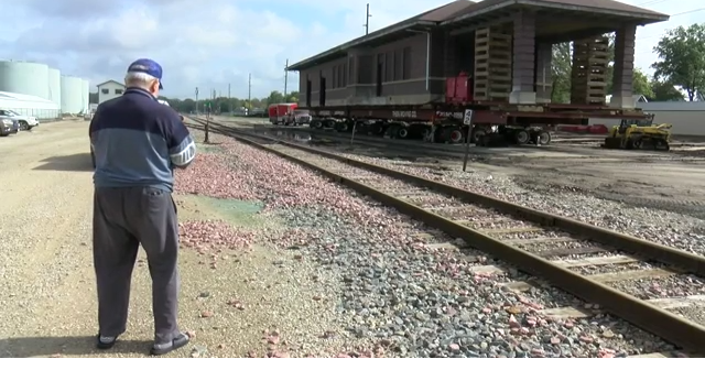 The Charles City Train Depot takes a trip off the tracks, moves to ...