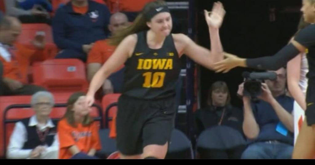 Hawkeye Great Megan Gustafson back in the WNBA | Iowa City | kwwl.com
