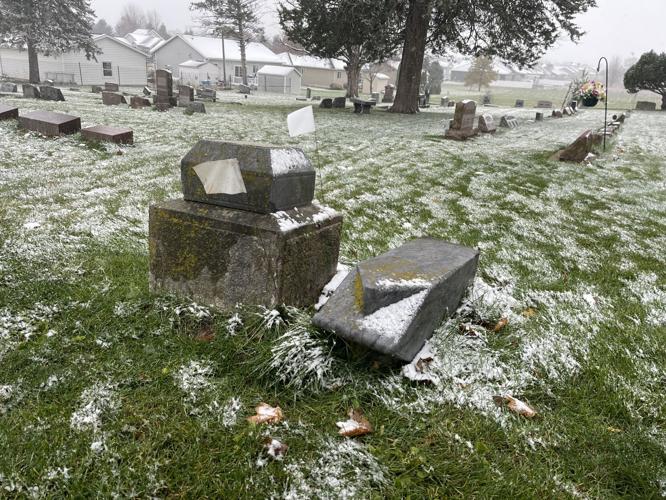 Harlington Cemetery's oldest tombstones getting fixed by one man ...
