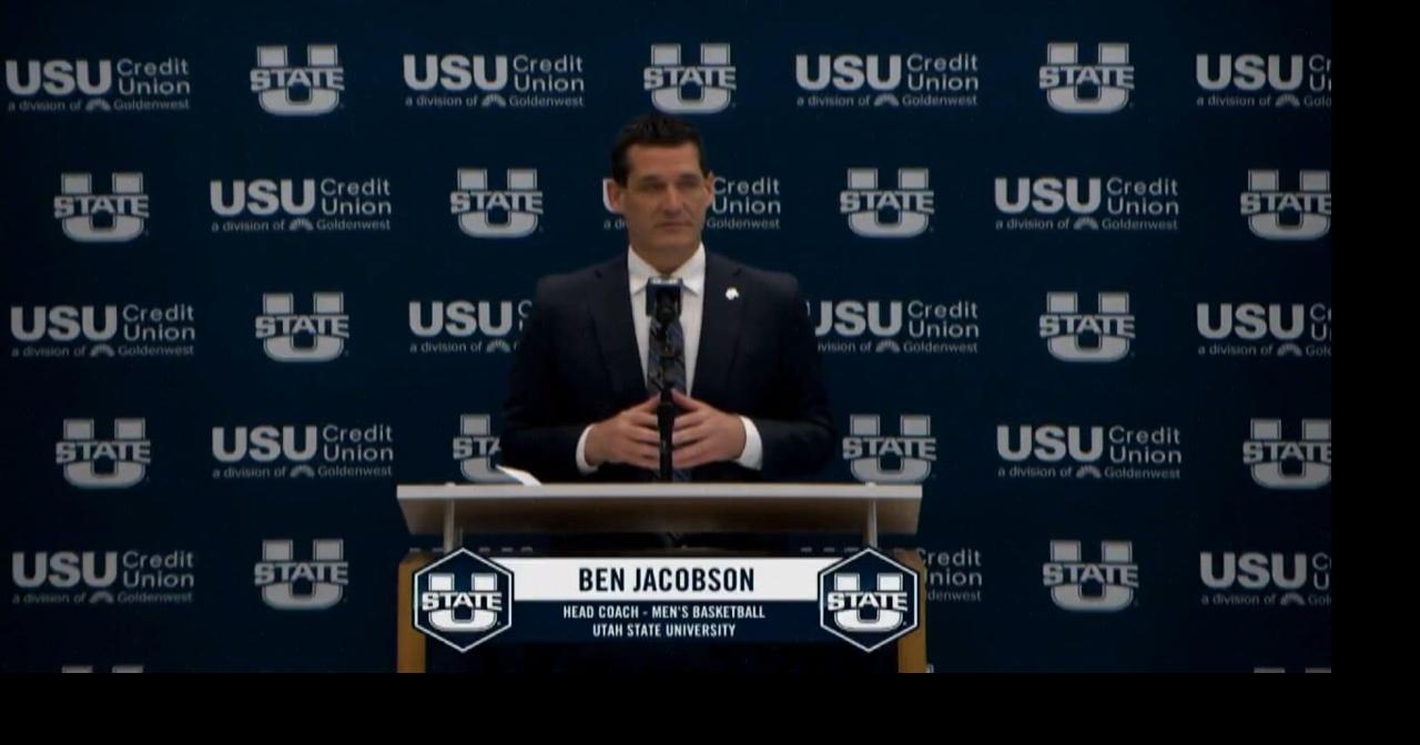 Ben Jacobson officially takes over as Utah State men's basketball coach ...