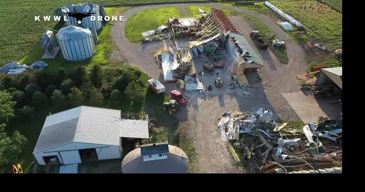 SIX MONTHS LATER: Drone footage captured the derecho devastation across ...