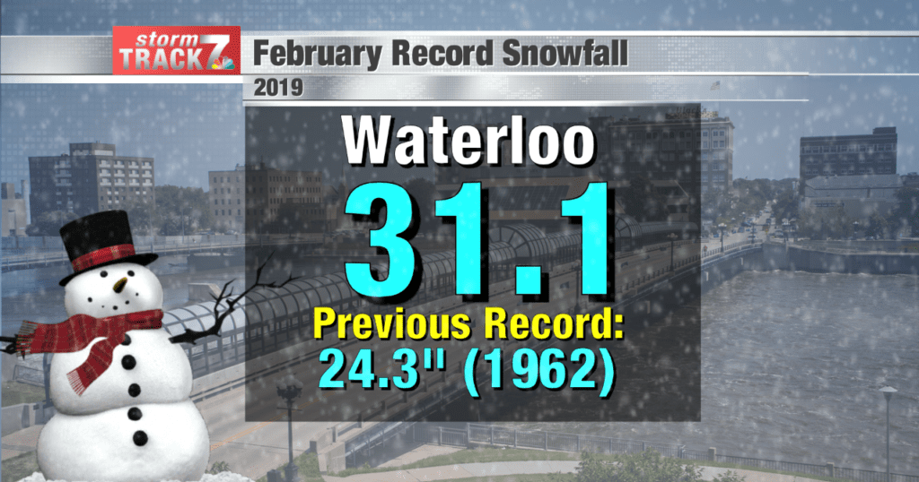 Nearing record seasonal snowfall in Waterloo | Schnack's Weather Blog ...