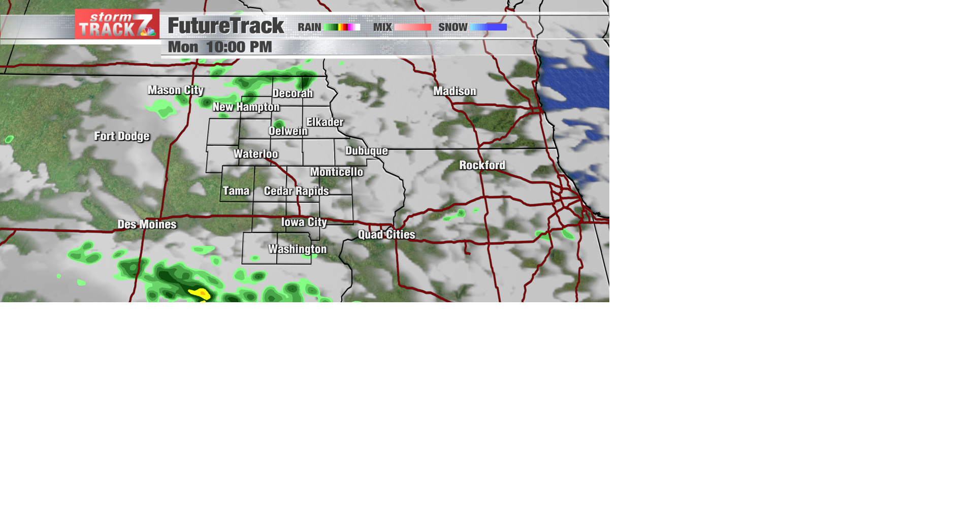 TRACKING: Chance of overnight showers and storms | Forecast | kwwl.com
