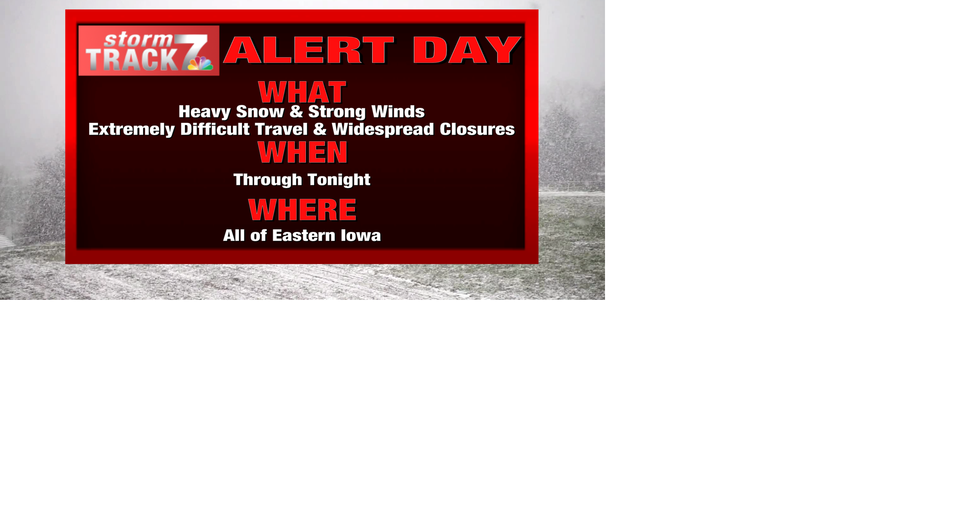 RED ALERT DAY: Tracking continuing snow and strong winds | Forecast ...