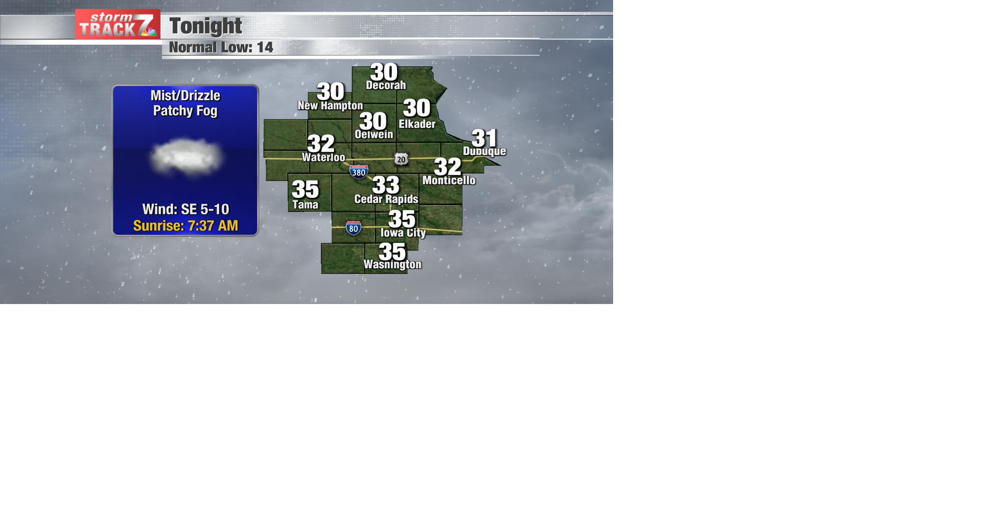 TRACKING: A misty and foggy 24 hours | Forecast | kwwl.com