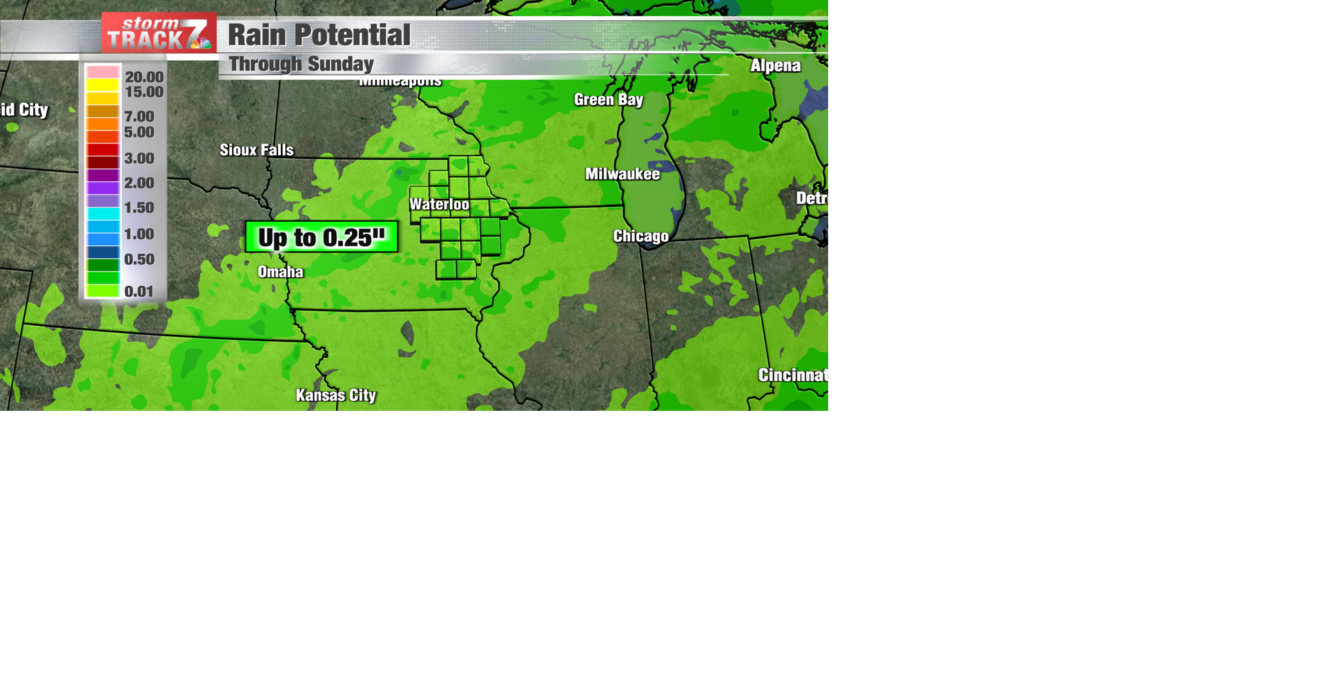 TRACKING: Chance of showers/storms | Forecast | kwwl.com