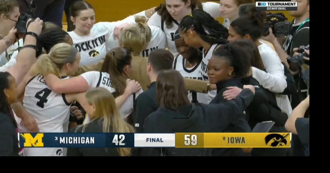 Iowa WBB beats Michigan in Big 10 semis | Video | kwwl.com