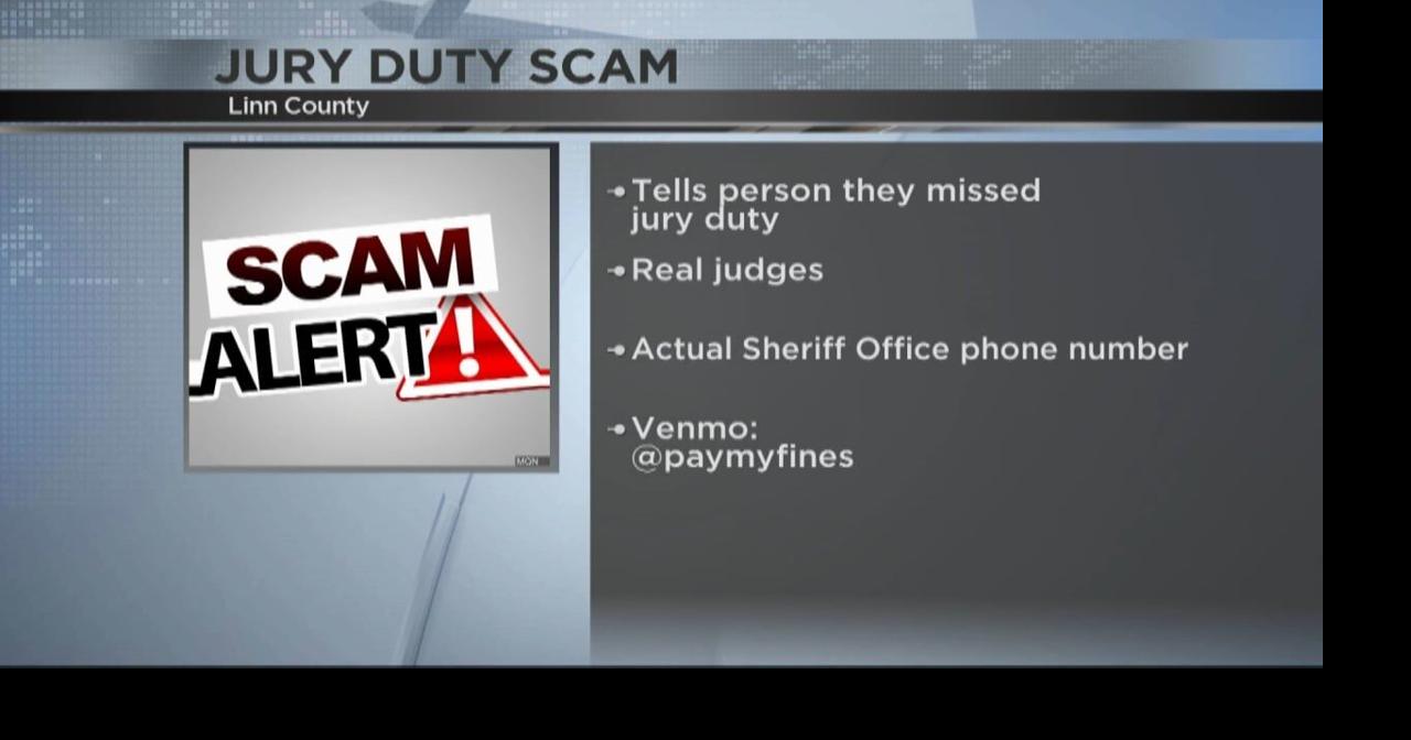 Linn County Sheriff's Office warning public of a fake jury duty scam ...