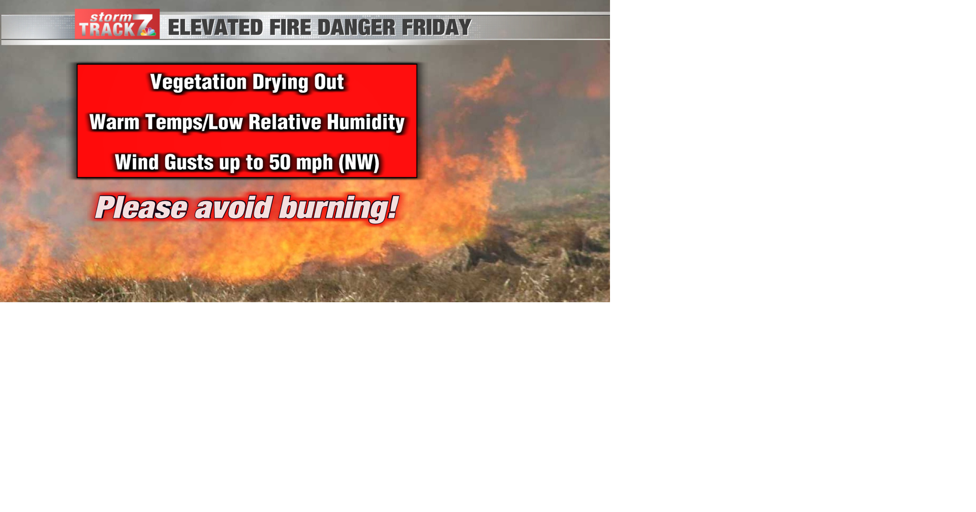 Tracking Windy Conditions Through Friday Night Elevated Fire Danger