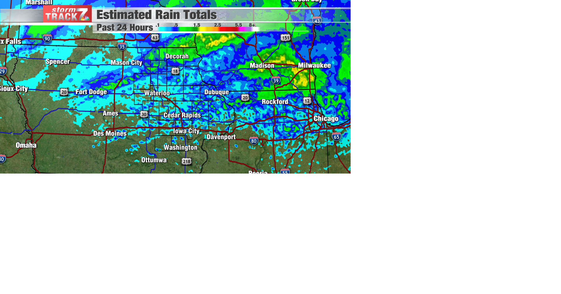 Rainfall amounts from yesterday and last night | Schnack's Weather Blog ...