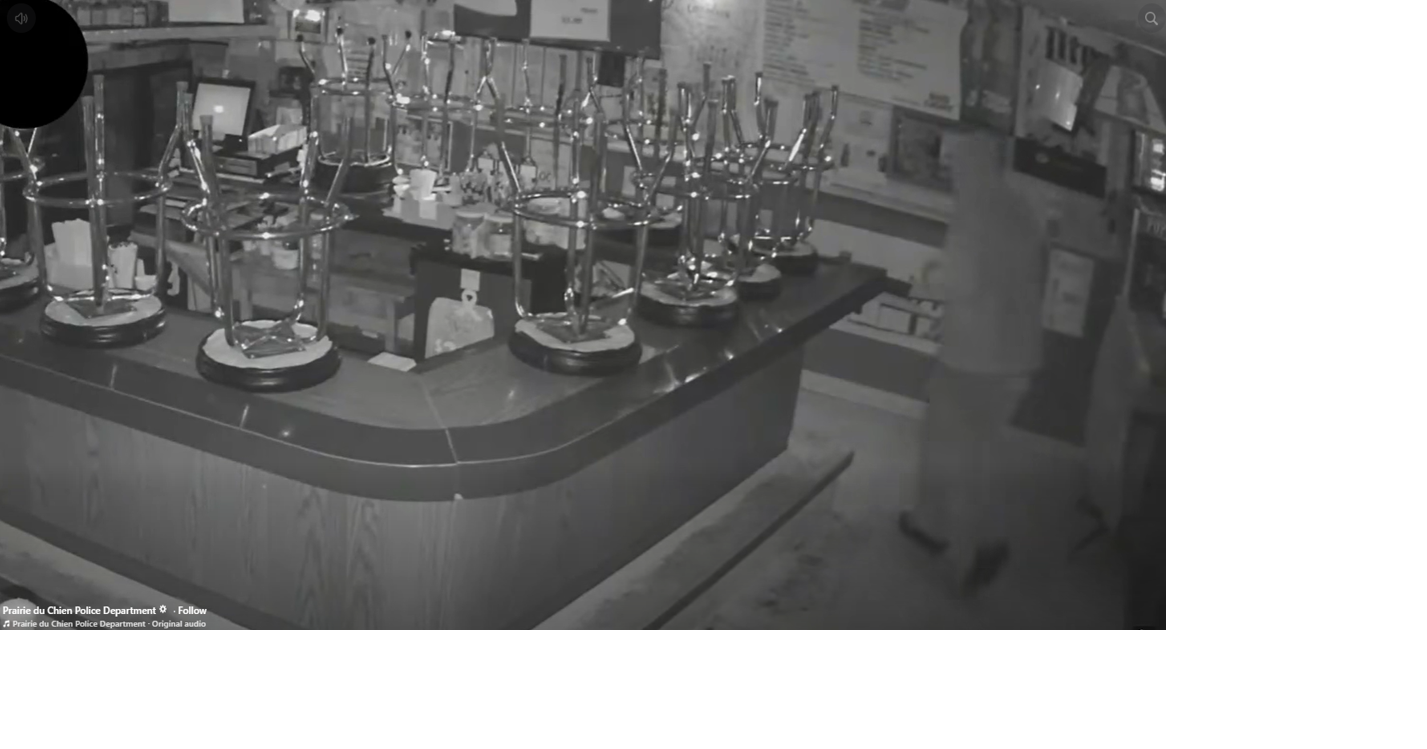 Caught on camera: Prairie du Chien police search for burglar | News ...