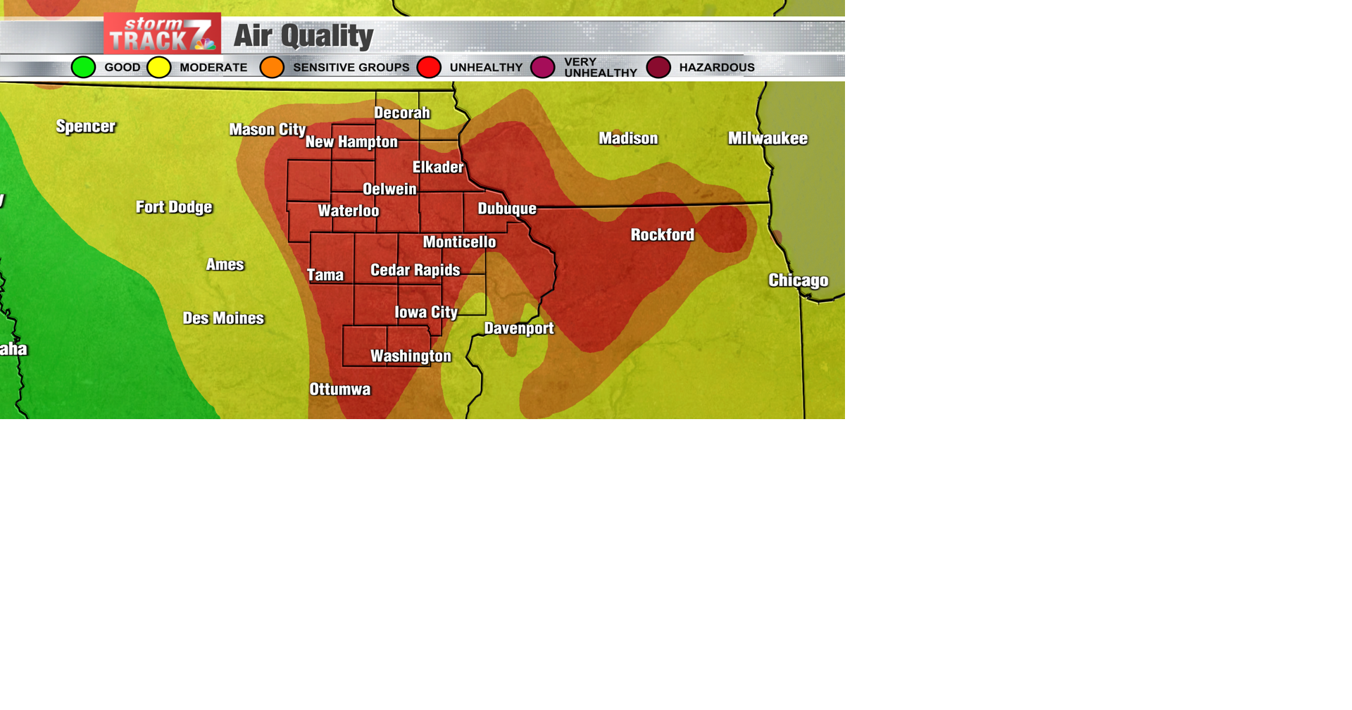 TRACKING: Air Quality Alert | Forecast | kwwl.com
