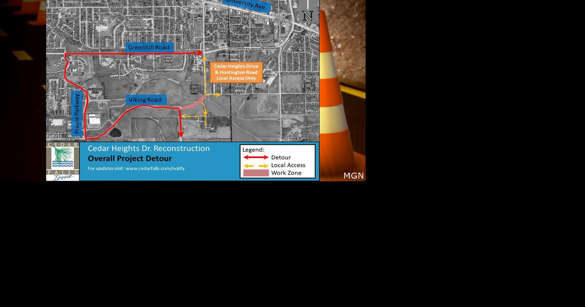 End of March road work approaching in Cedar Falls | Waterloo | kwwl.com