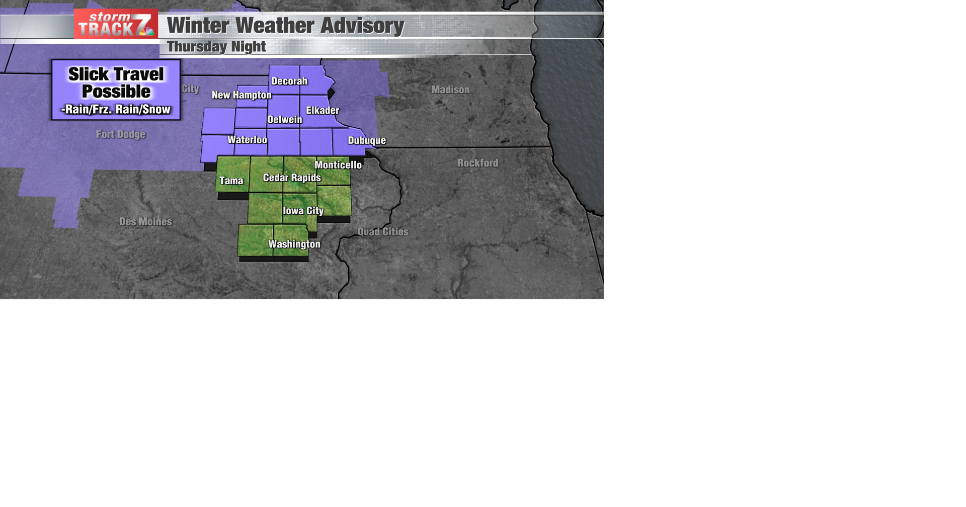 TRACKING: Rain/ Freezing Rain/ Snow | Forecast | kwwl.com