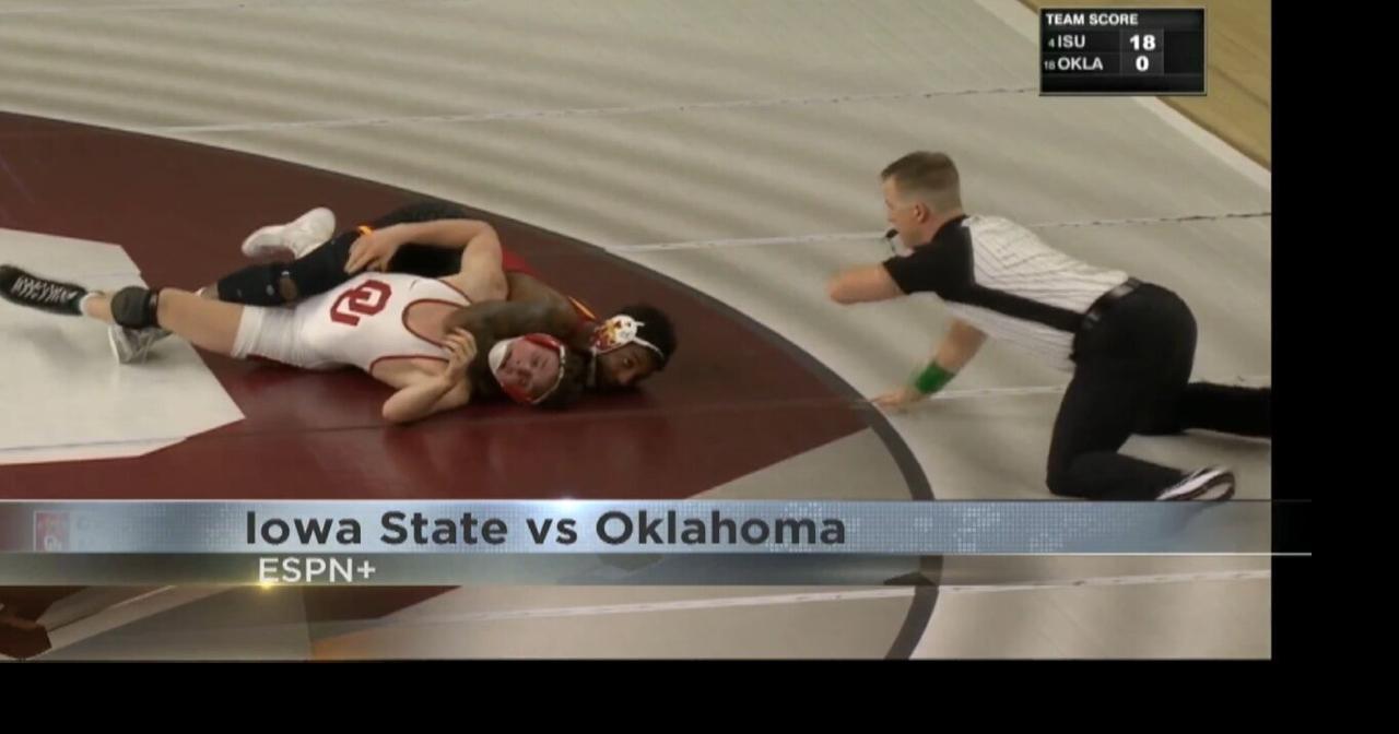 4th ranked Iowa State crushes Oklahoma 37-4 on the mat | News | kwwl.com