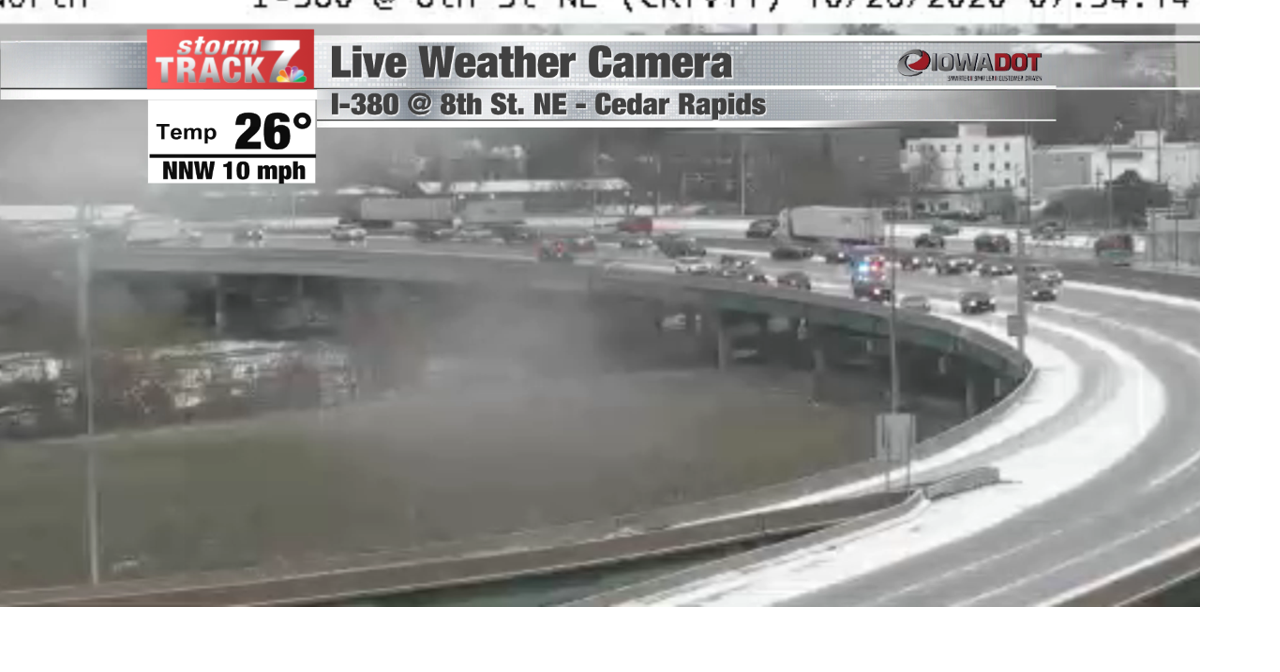 CRASH ALERT: I-380 SB reduced to one lane due to crash | Cedar Rapids ...