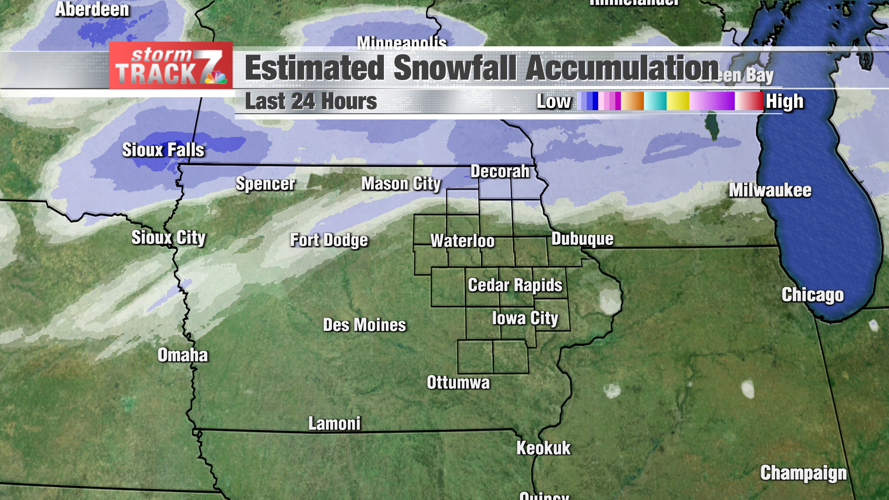 Ice, rain, and snow totals from the last 24 hours | Schnack's Weather ...