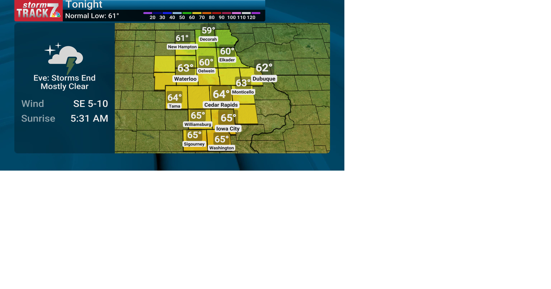 TRACKING: Isolated storm chances into the weekend | Forecast | kwwl.com