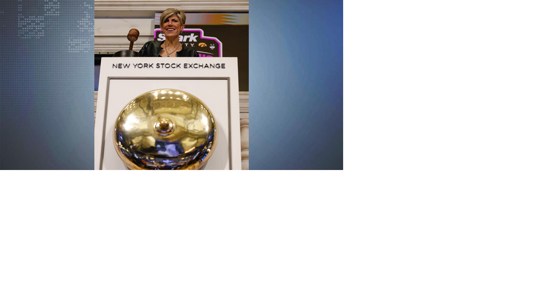 Iowa and UConn women's basketball coaches ring NY Stock Exchange bell ...