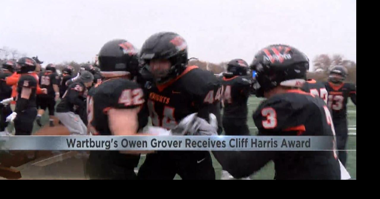 Wartburg's Owen Grover receives Cliff Harris Award | American Football ...