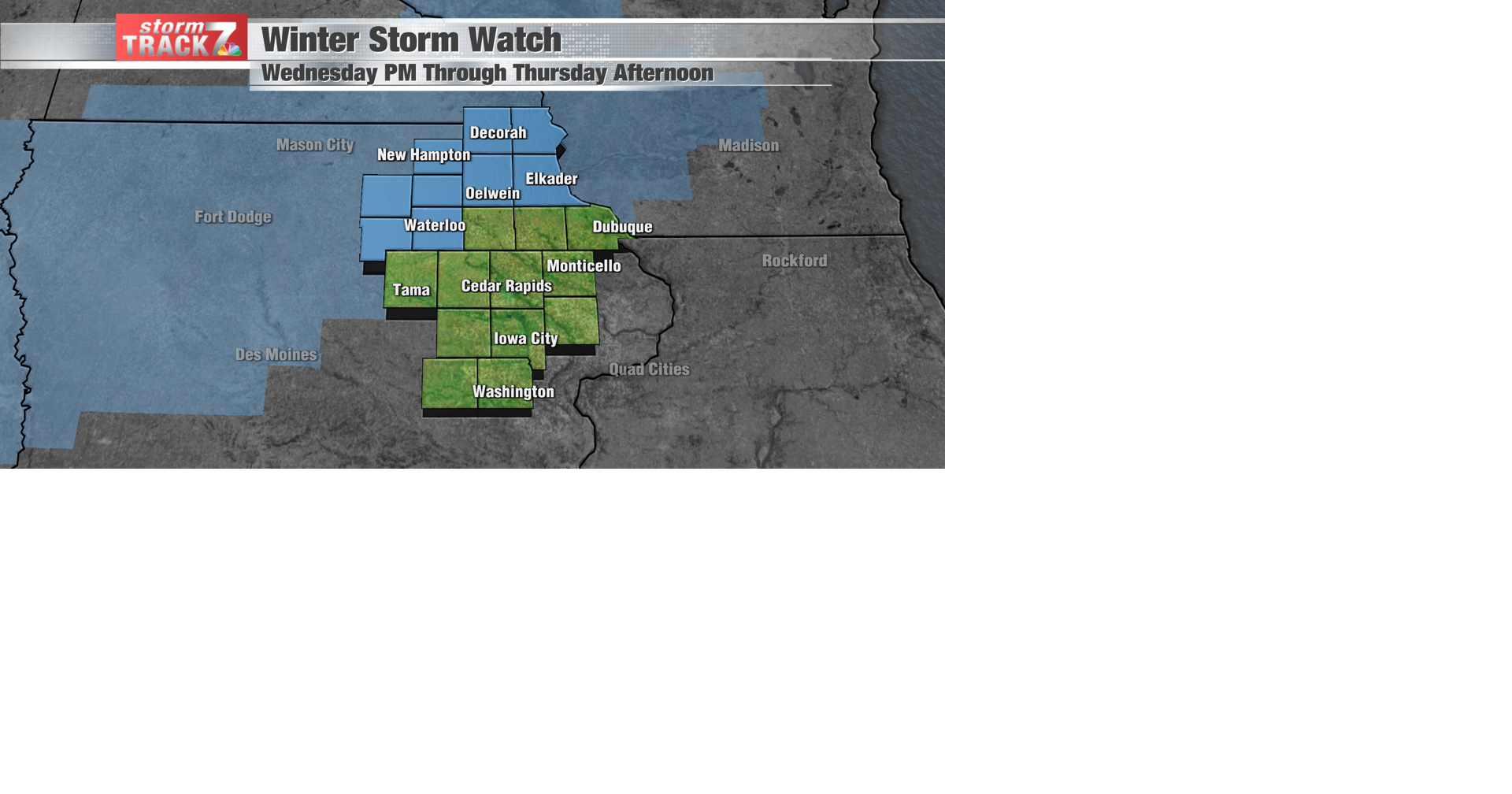 TRACKING: Winter Storm Watch | Forecast | kwwl.com
