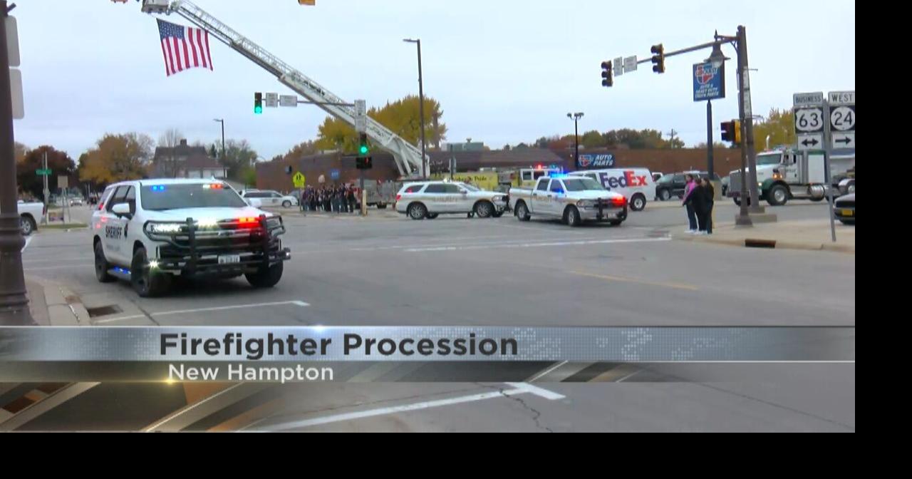 Funeral procession underway for fallen Ionia Firefighter Tony Hoffman ...