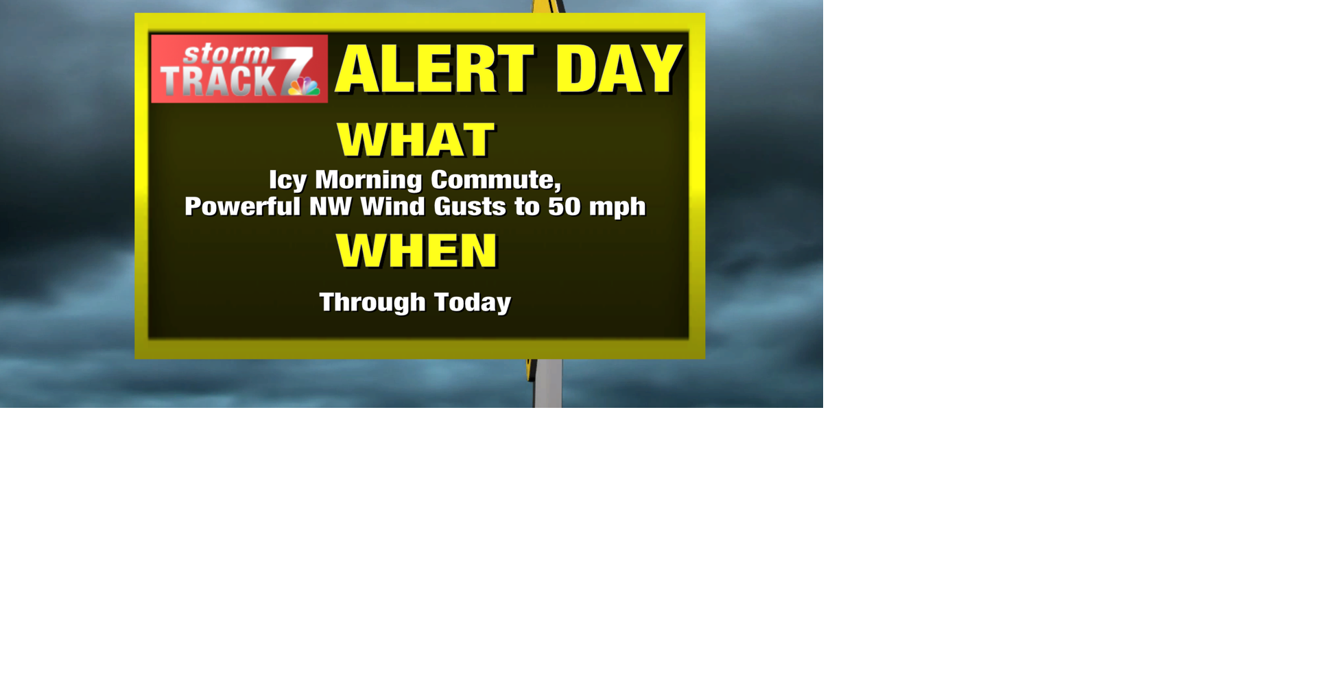 YELLOW ALERT DAY: Icy commute and very strong winds | Forecast | kwwl.com
