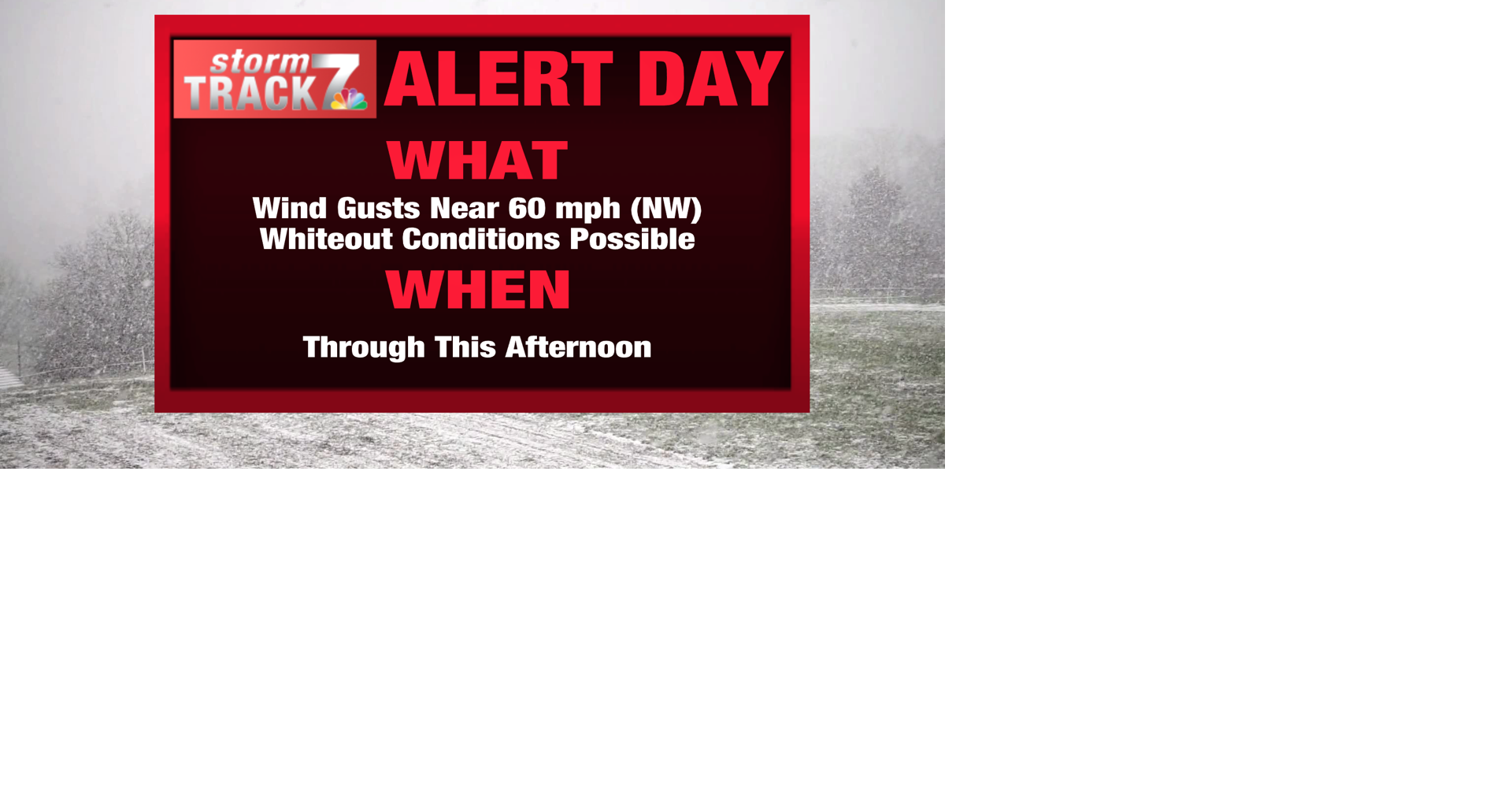 RED ALERT: Extreme winds and a burst of snow | Forecast | kwwl.com