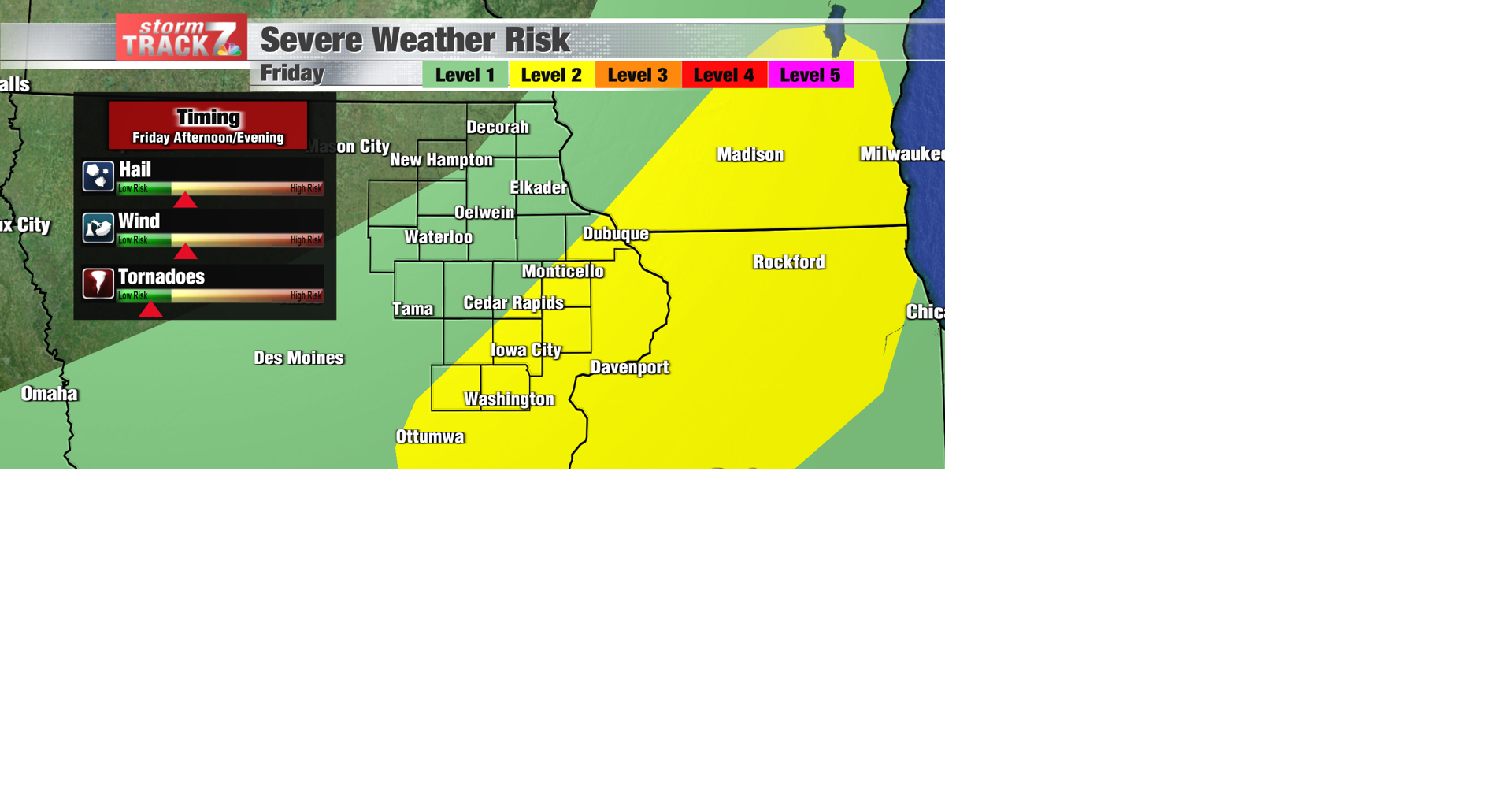 TRACKING: Potentially active weather through the weekend | Forecast | kwwl.com