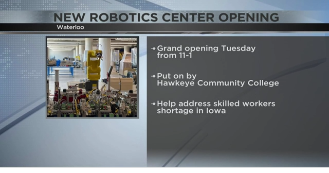 New robotics center opening in Waterloo on Tuesday | Waterloo | kwwl.com