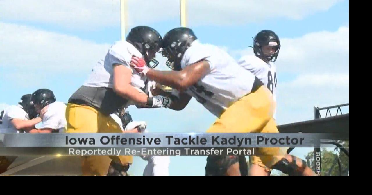 Iowa Hawkeye Offensive Tackle Kadyn Proctor to enter Transfer Portal ...