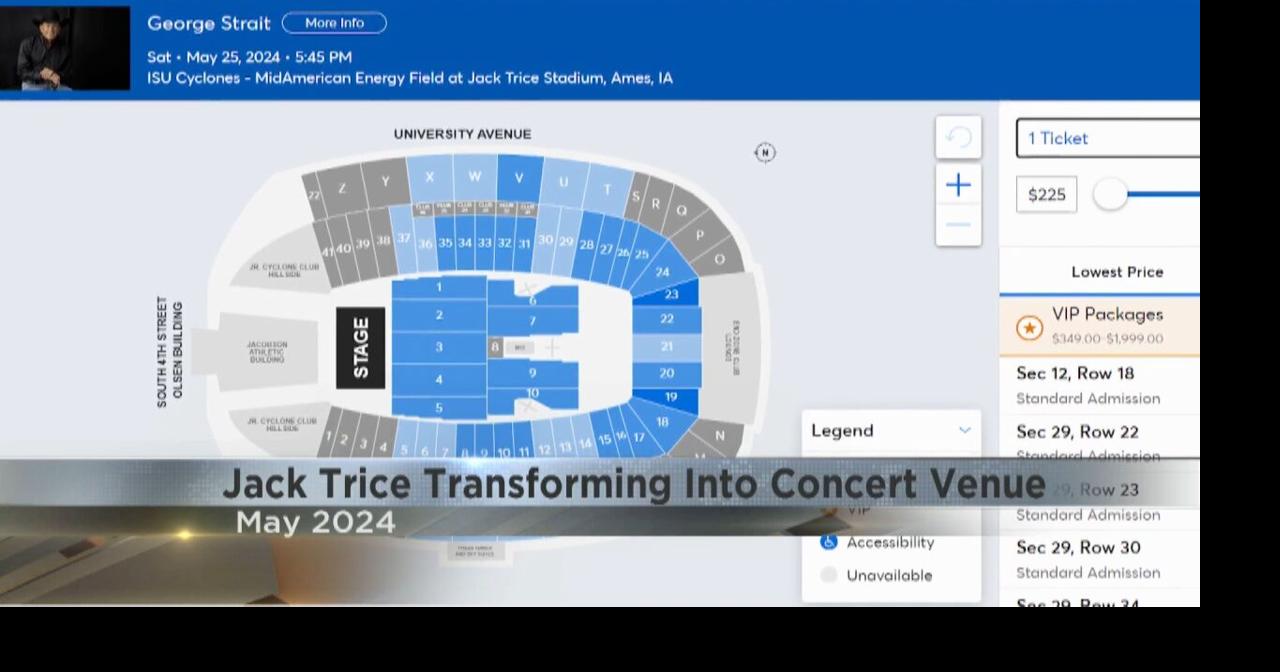 Jack Trice Stadium transforming into a concert venue | Video | kwwl.com