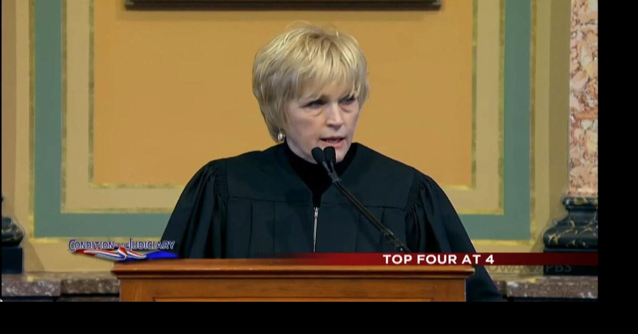 Iowa Chief Justice Christensen delivers key address at Capitol | News ...