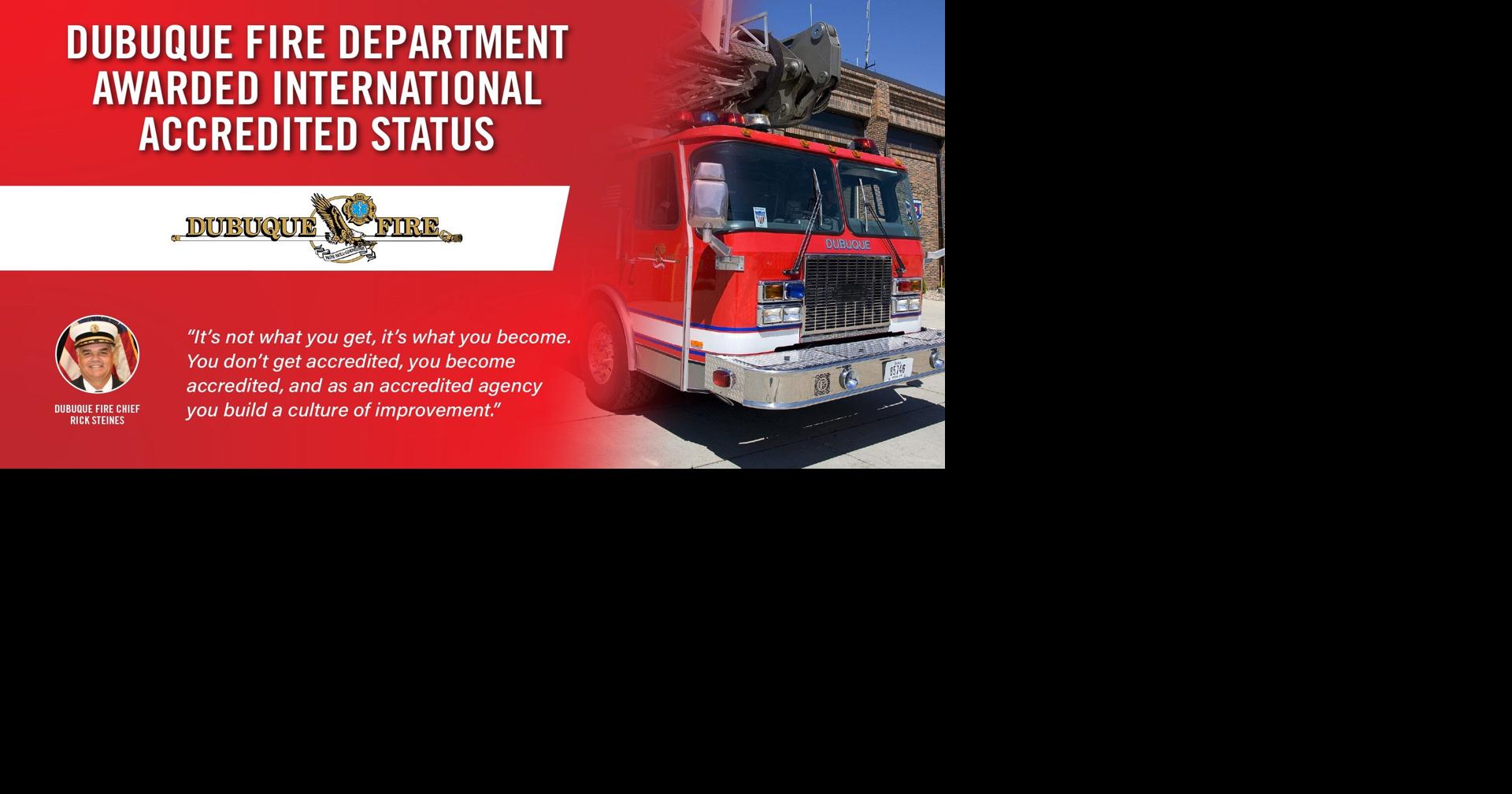 Dubuque Fire Department earns international recognition in rare ...