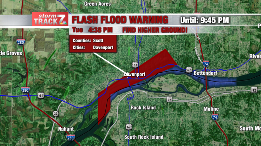 Parts of Davenport evacuated after levee breach floods downtown-area ...