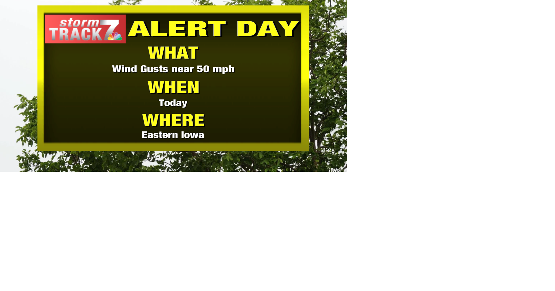 TRACKING: Windy day ahead of us | Forecast | kwwl.com