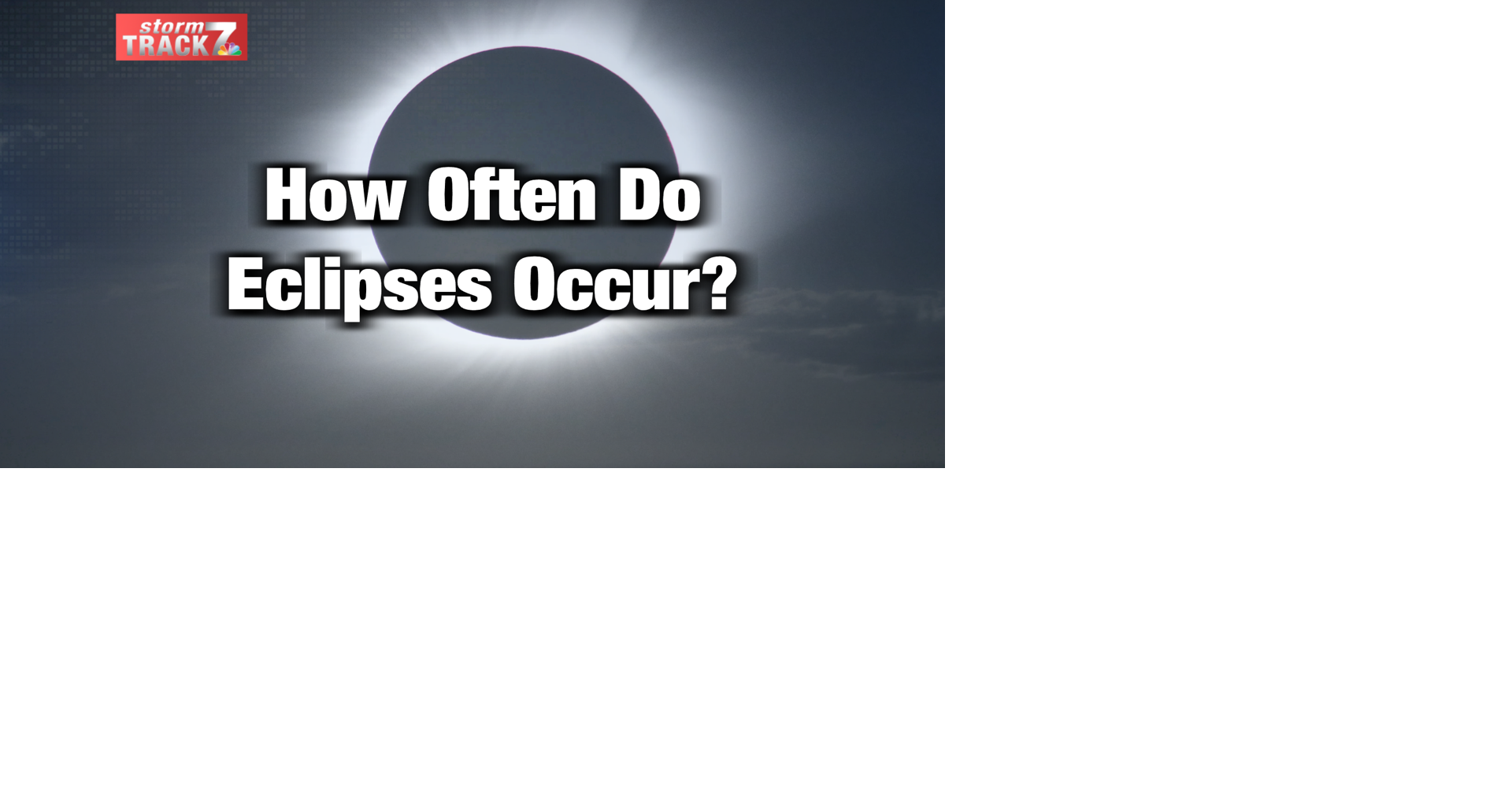 Eclipses occur in cycles; A look at Saros 139 | Schnack's Weather Blog ...