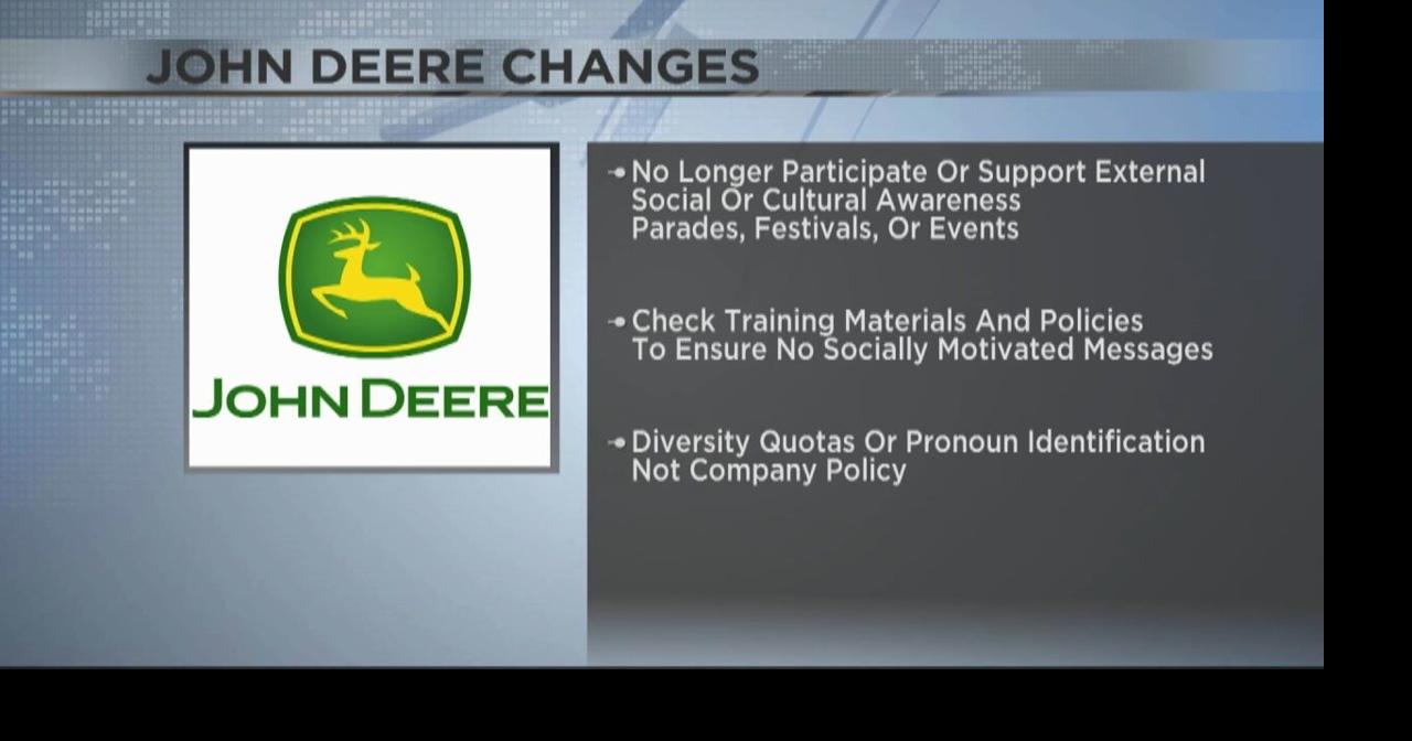 John Deere outlines social policy changes | News | kwwl.com