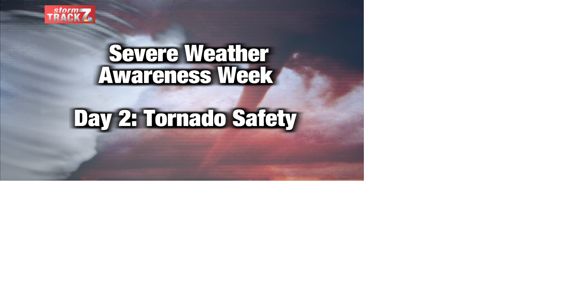 Severe Weather Awareness Week Day 2: Tornado Safety | Schnack's Weather ...