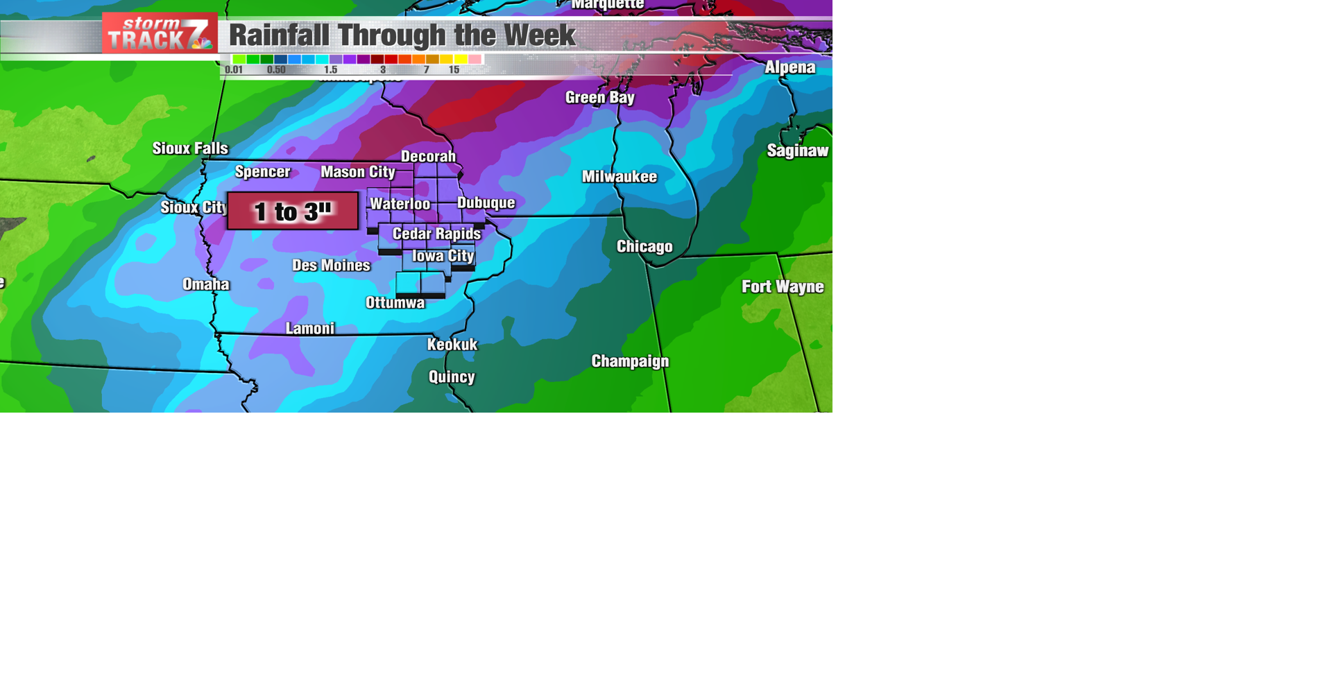 TRACKING: Wet, windy, and warm week | Forecast | kwwl.com