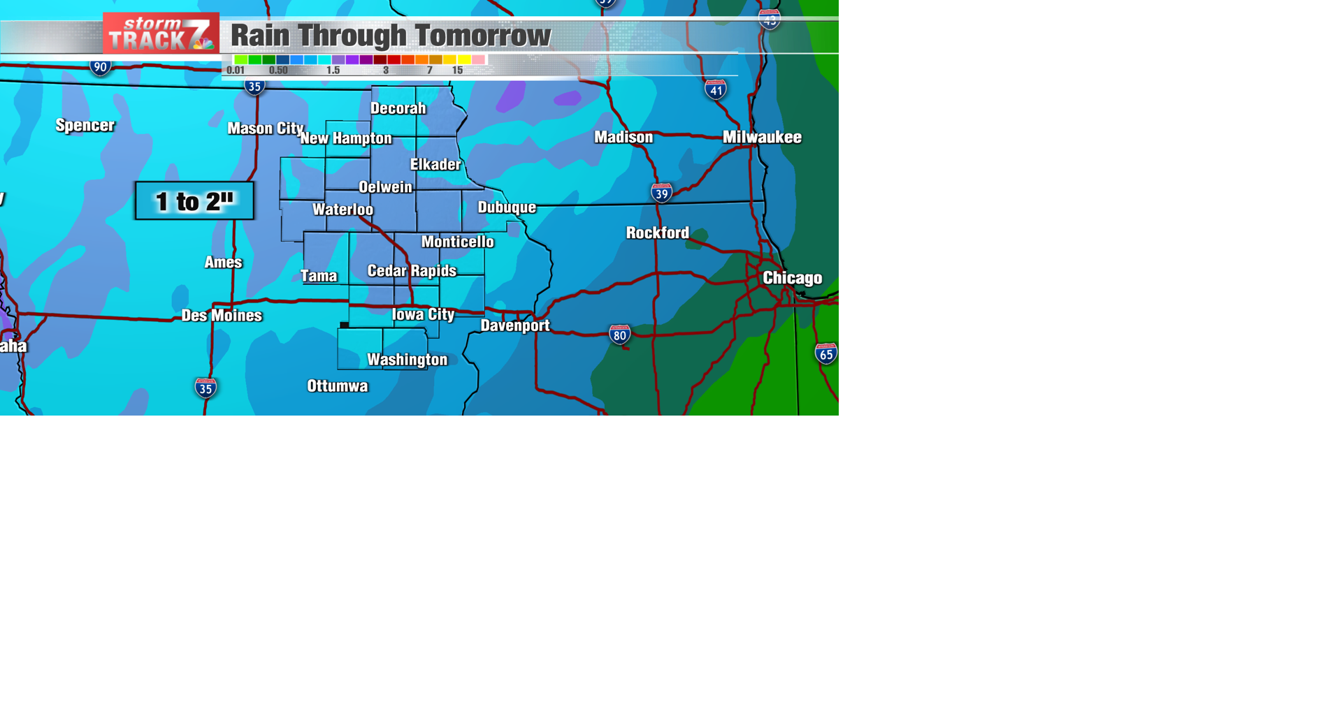 TRACKING: Wet and mild start to the week | Forecast | kwwl.com