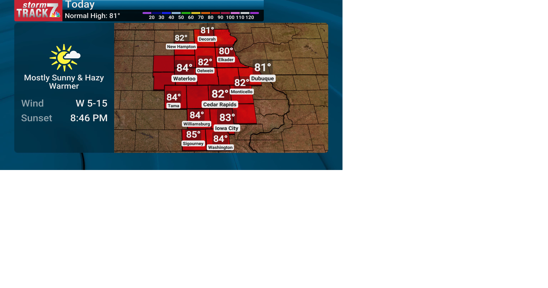 TRACKING: Heat followed by rain/storm chances | Forecast | kwwl.com