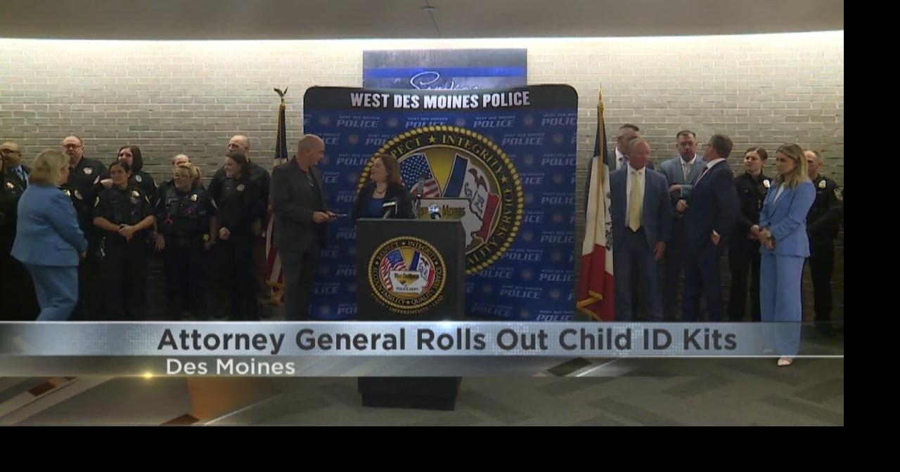 Iowa Attorney General announcing free child identification kits for ...